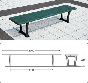 Sineu Graff Citadelle Bench 13.0005B - Street Furniture - 360urban.co ...